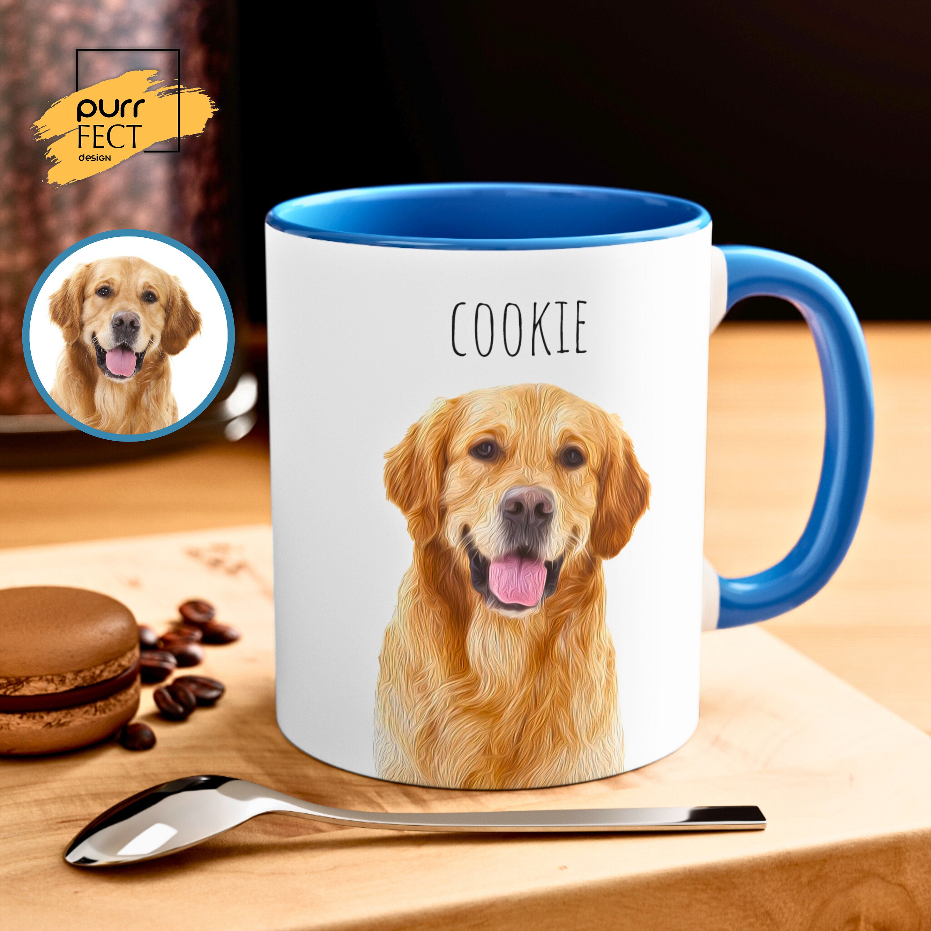 Custom Pet Mug Using Pet Photo + Name Custom Dog Mug Dog Coffee Cup ...