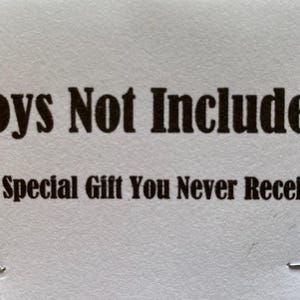 Toys Not Included Novelty Joke Bag - a Funny Ha-ha Gift for Anyone ...