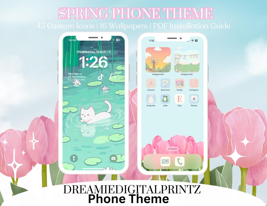 Spring Wallpaper for iPhone Android Day to Night Theme for Ios ...