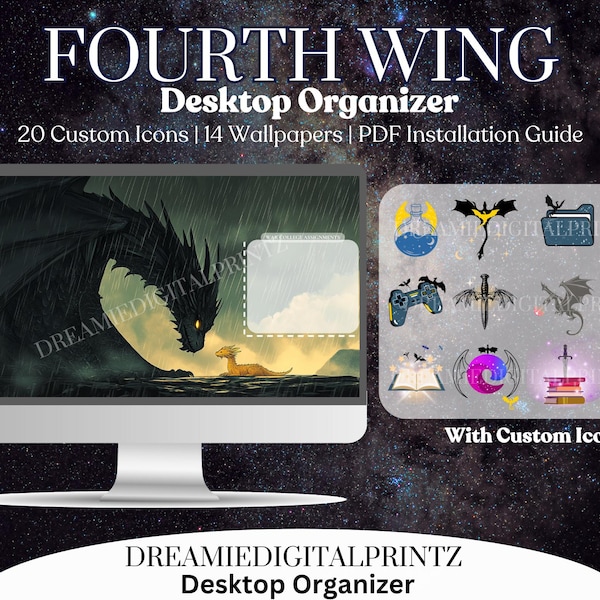 Fourth Wing Desktop Wallpaper - Etsy