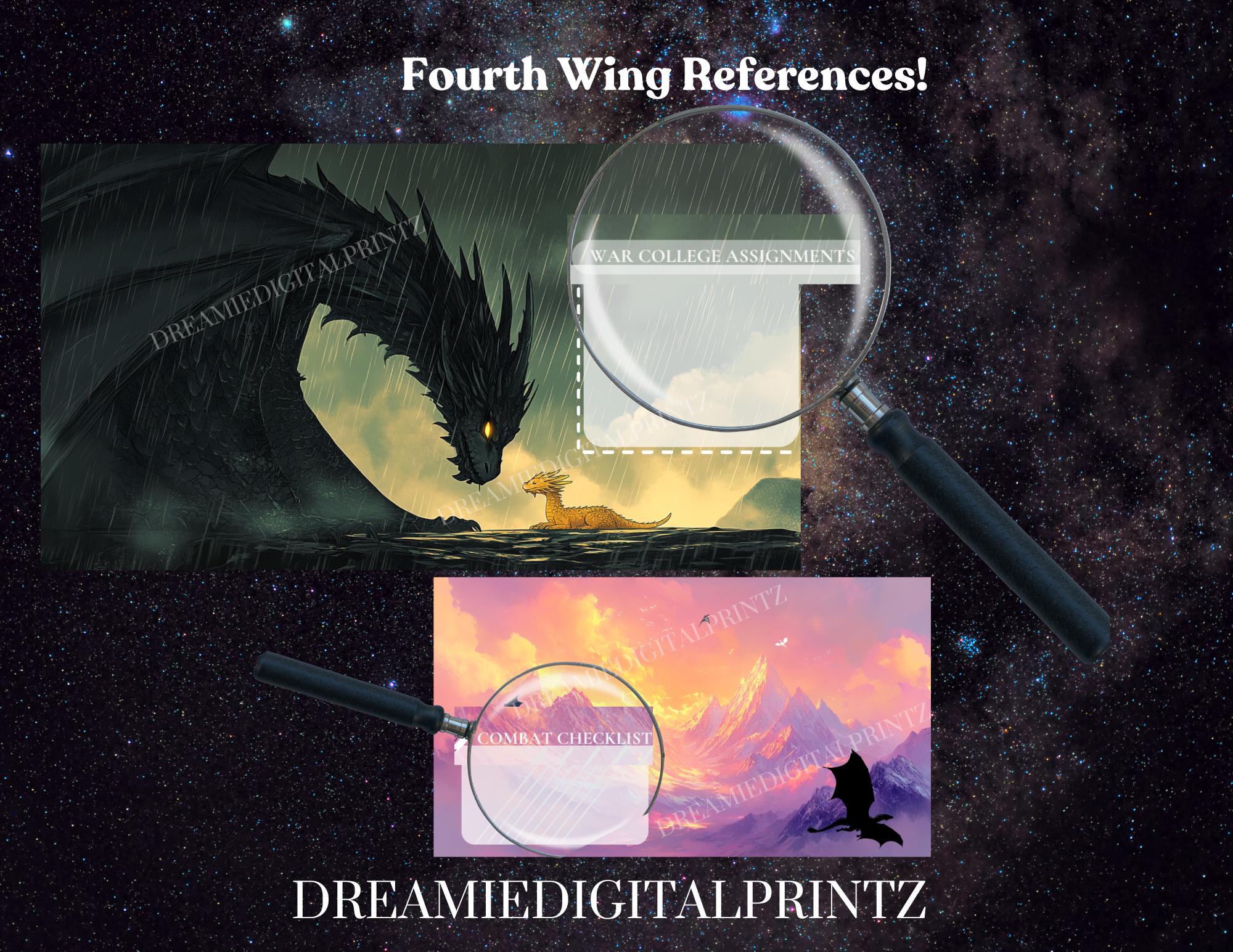 Fourth Wing Inspired Desktop Wallpaper for Monitor and Desktop ...