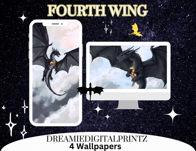 Fourth Wing Inspired Desktop Wallpaper for Monitor Desktop Wallpaper ...