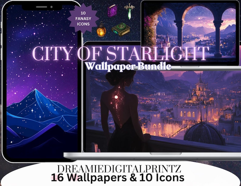 ACOTAR Inspired Wallpaper Wallpaper SJM Night Court Wallpaper iPhone ...