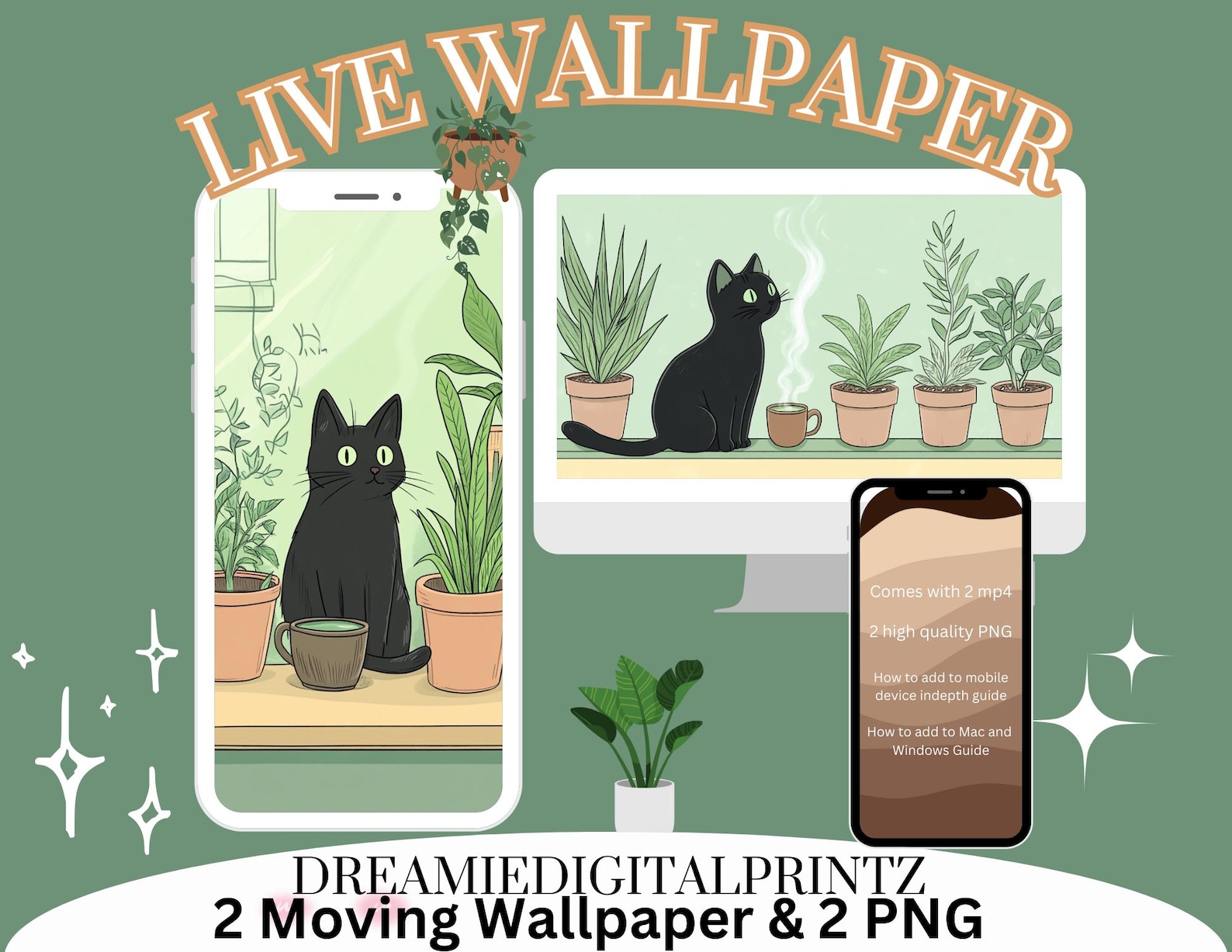 Animated Wallpaper Lofi Wallpaper Cat Animated Live iPhone Wallpaper ...
