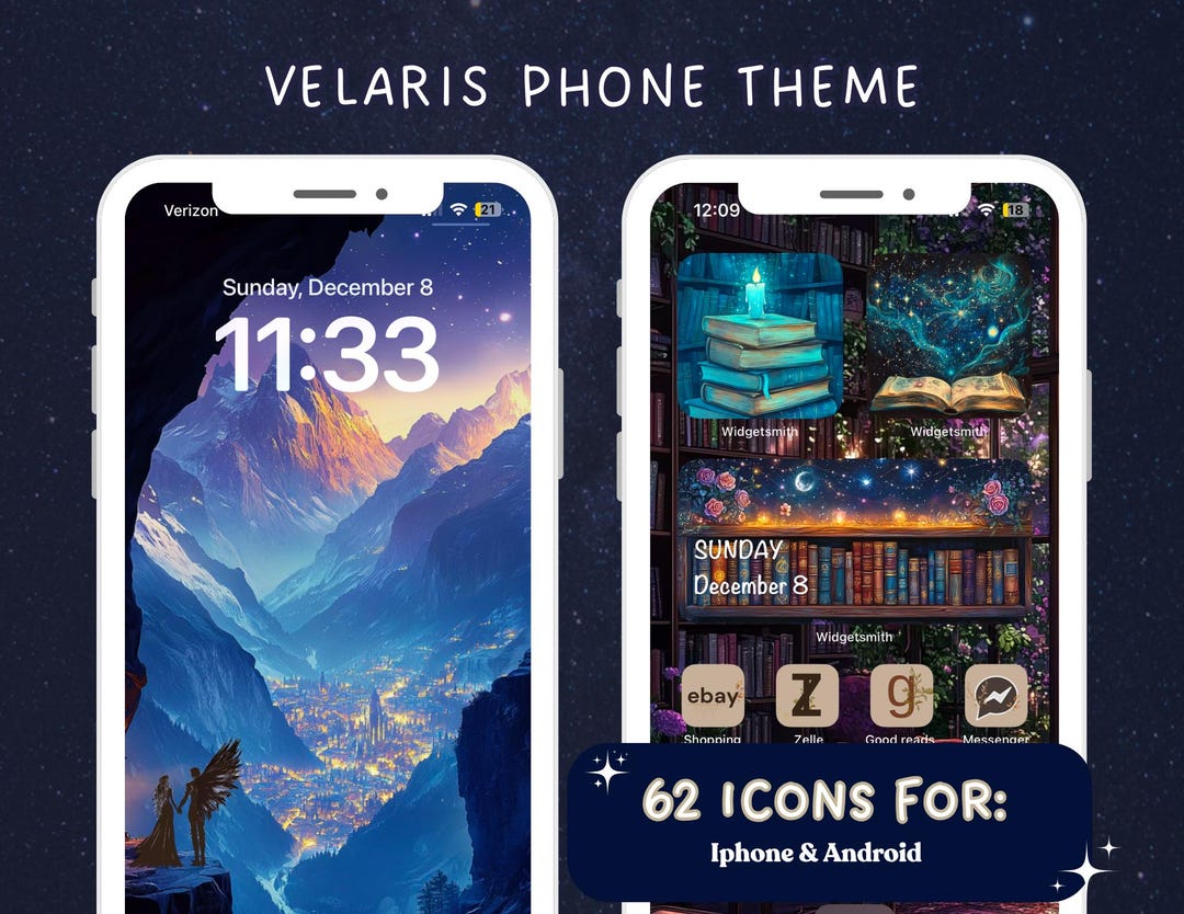 ACOTAR Inspired Wallpaper iPhone Velaris Wallpaper Book Lock Screen ...