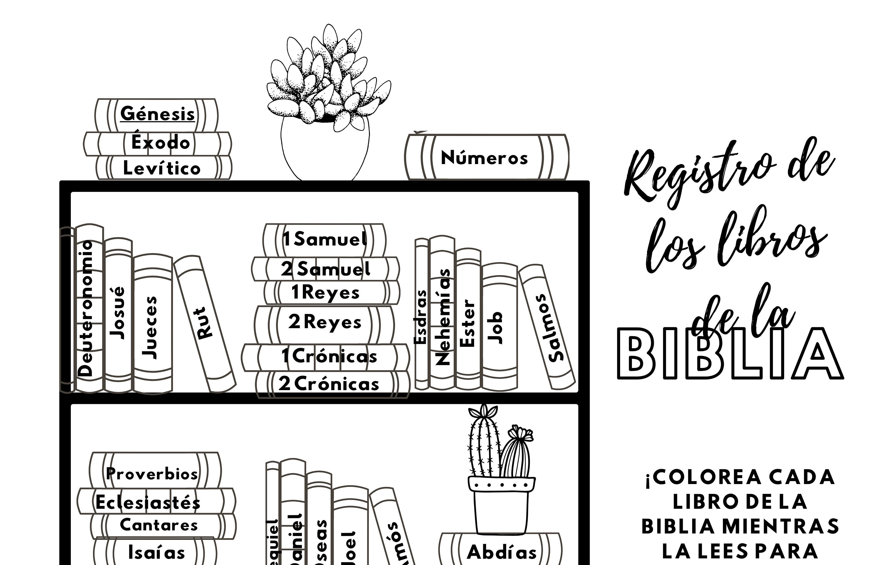 Registró De Los Libros De La Biblia - Etsy Registró De Los Libros De La Biblia - Etsy