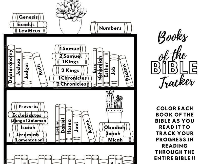 Books of the Bible Tracker - Etsy