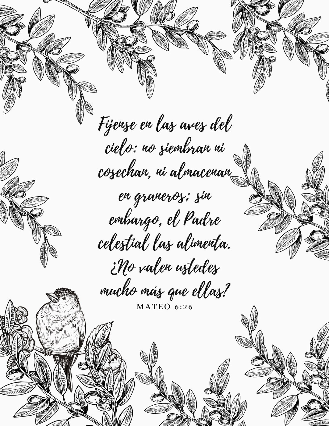 Adult Bible Verse Coloring Pages- Pack 1- Spanish - Etsy