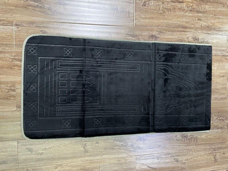 Foldable Prayer Mat With Back Support for Umrah, Hajj, Jumah, Ramadan ...