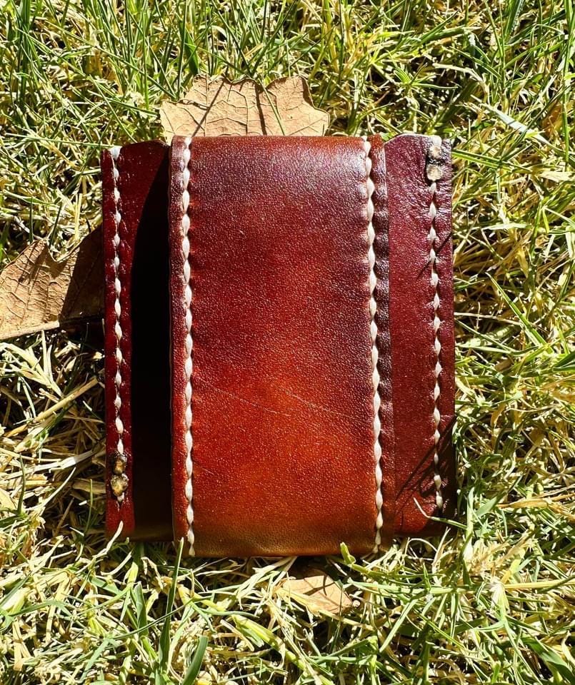 Leather Wrap Around Wallet - Etsy