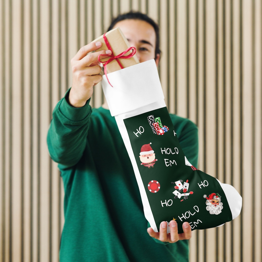Texas Hold'em Holiday Stocking - A Festive Ho Ho Hold'em Poker Touch ...