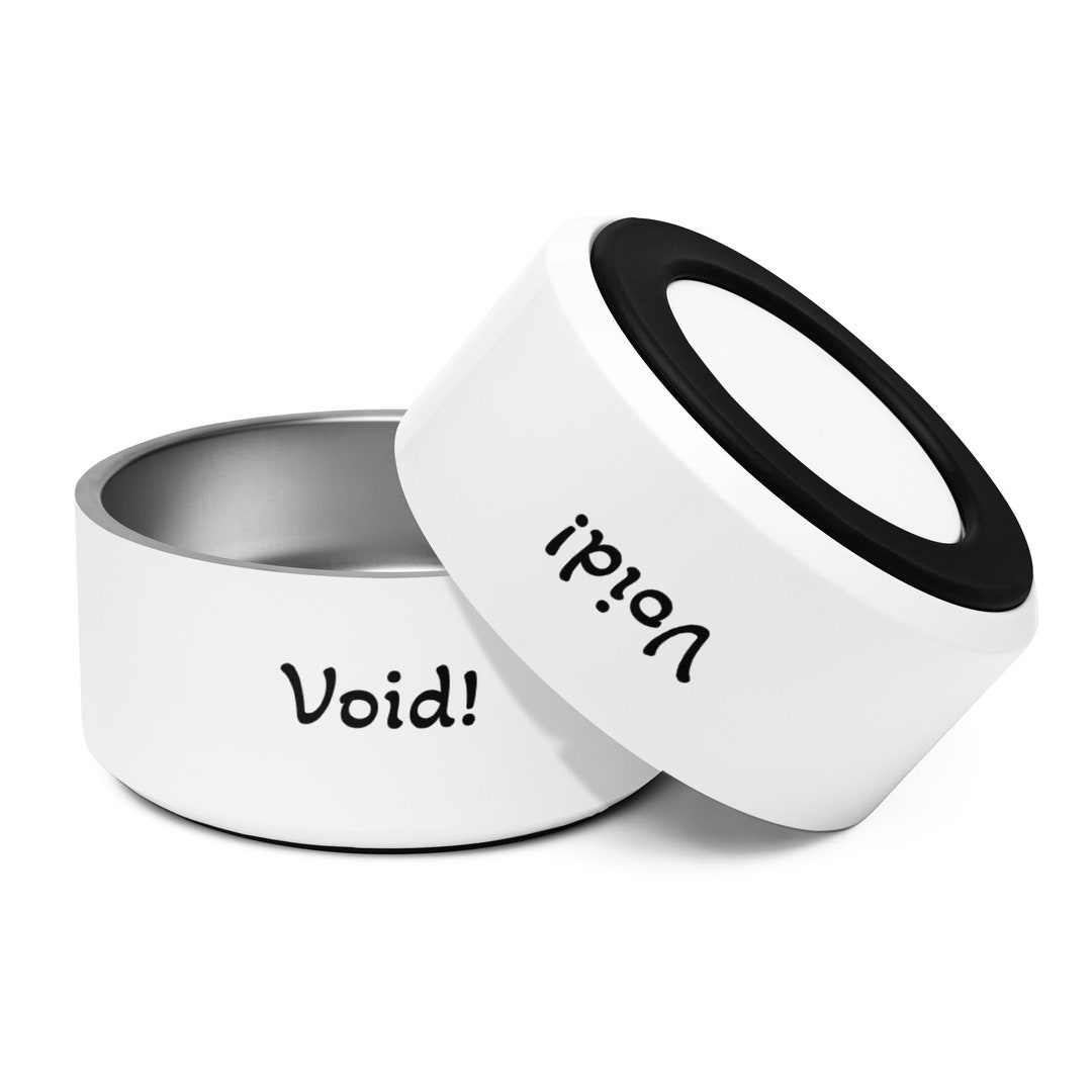 Void! Cat Food and Water Bowl - Etsy