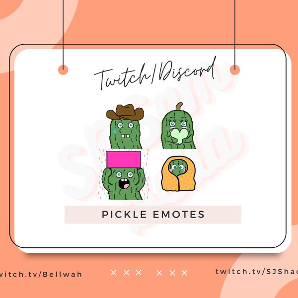 Pickle Twitch Emote - Etsy