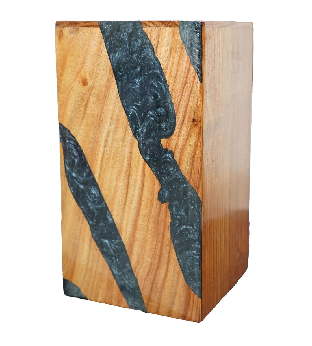 Epoxy Resin Wooden Urns for Human Ashes Adult Man Women Cremation Urn ...