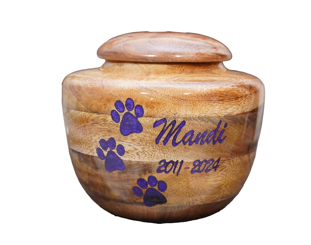 Small Wooden Urns Cremation Urn for Pet Ashes Mini Urns for Pet Urns ...