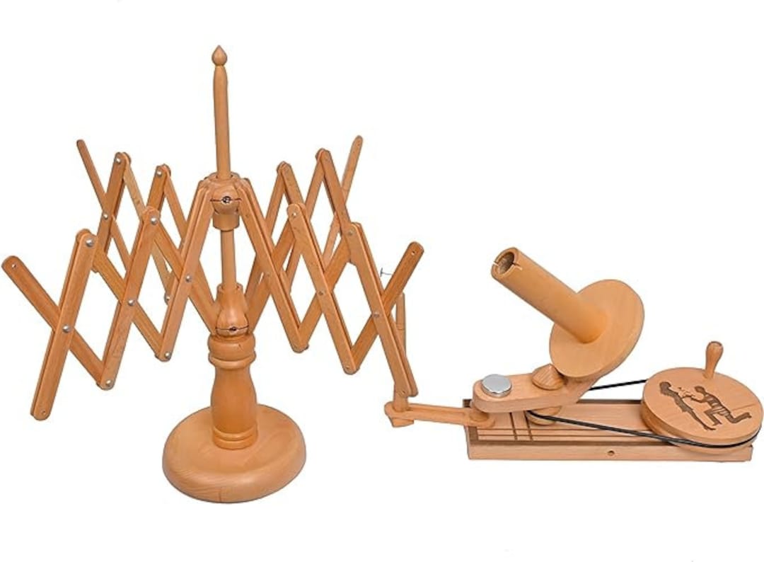 Wooden Yarn Winder and Swift Yarn Winder Combo Hand Operated - Etsy