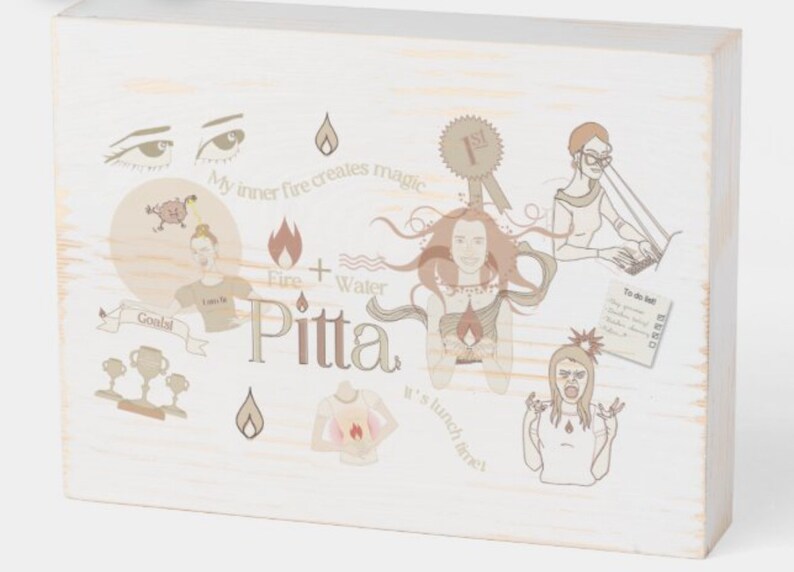 Ayurveda Pitta Dosha Printable, Ayurvedic Fire Element Poster, Yoga ...