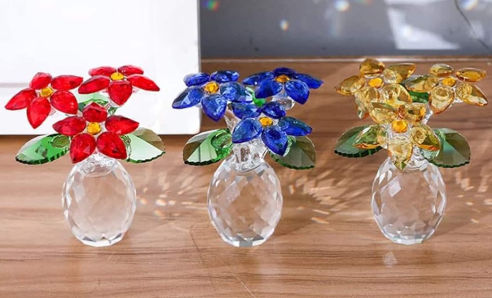 Crystal Figurines Ornament Home Decoration Collection - Etsy
