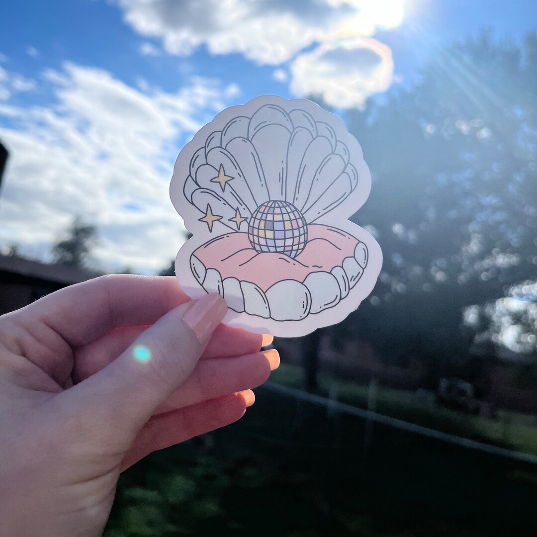 Disco Pearl Sticker / Disco Ball Sticker / Pearl Sticker / Clamshell - Etsy