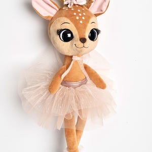 Ballerina Doll, Nina Ballerina the Deer Plush by Eliela Toys, Dancer ...