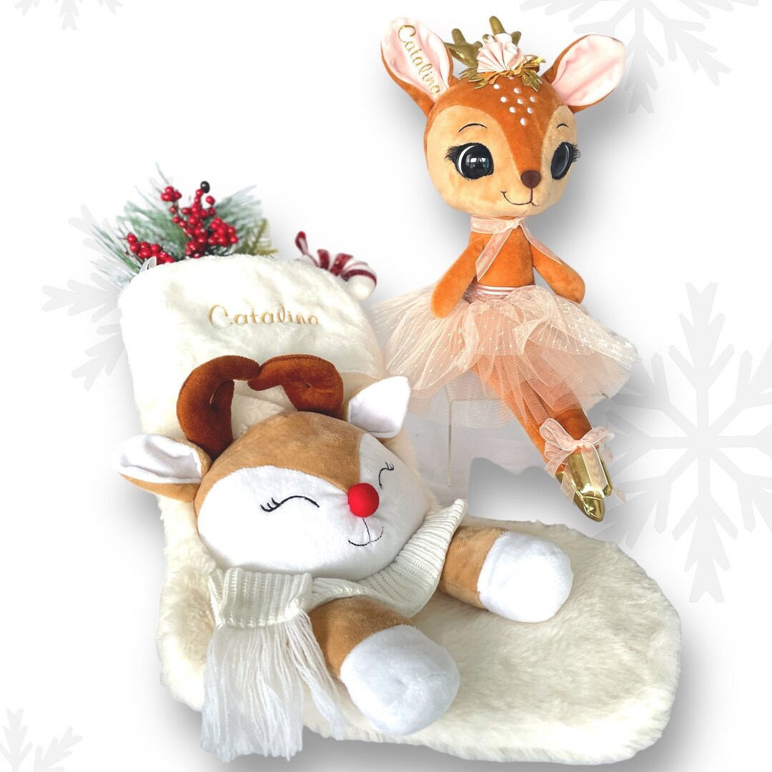 Ballerina Reindeer Toy Christmas Stocking Set, Nina Ballerina the ...