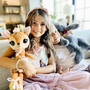 Ballerina Doll, Nina Ballerina the Deer Plush by Eliela Toys, Dancer ...