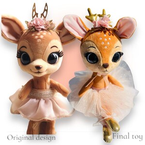 Ballerina Doll, Nina Ballerina the Deer Plush by Eliela Toys, Dancer ...
