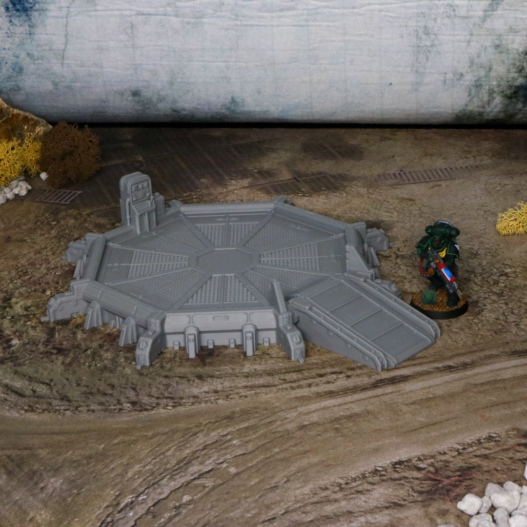 Landing Pad - Grimdark Outpost - Warscenery Terrain 40k Works With ...