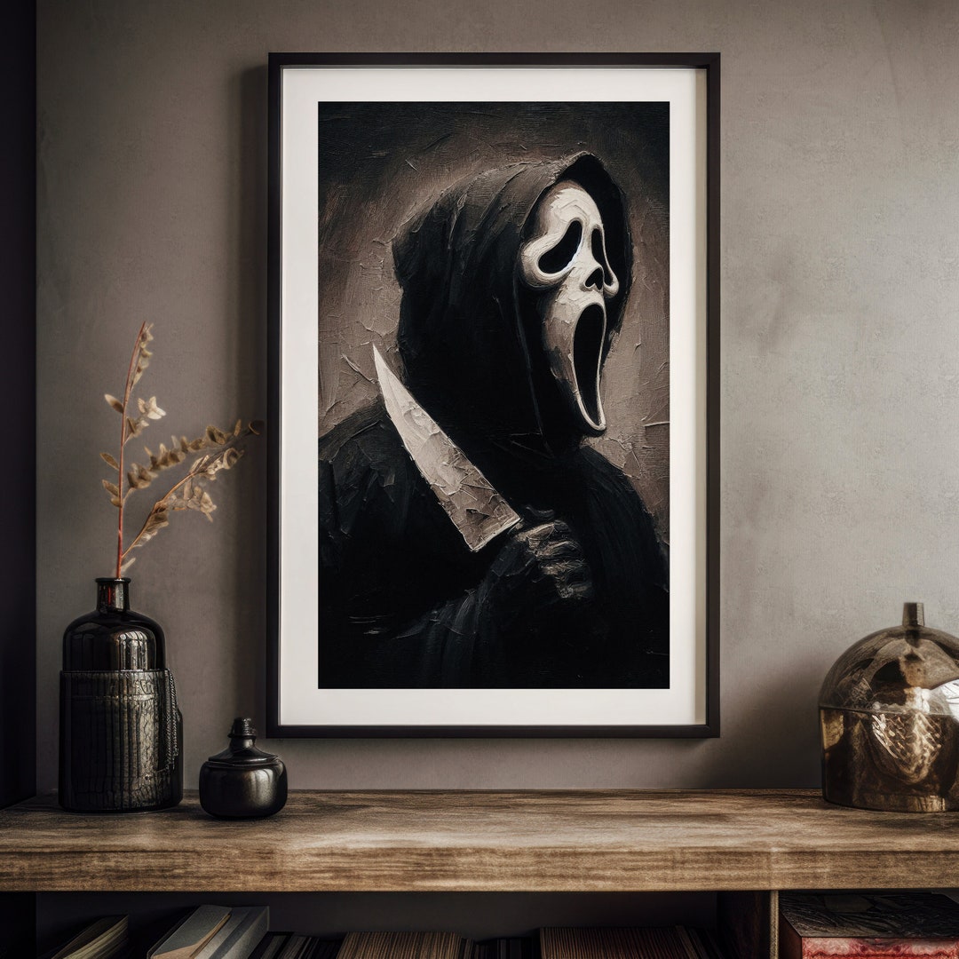 Ghostface Scream Movie Ghostface Digital Print Horror Wall - Etsy