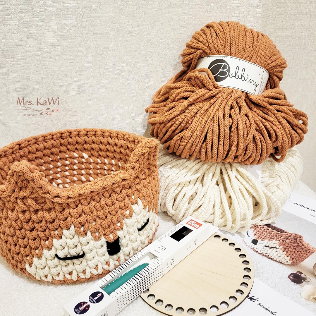DIY Crochet Kit | Gift Set | Crochet Fox | Starter Set | Rope Yarn ...