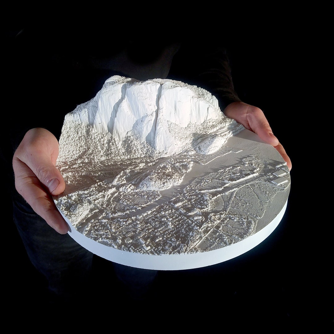 Custom White 3D Landscape Model - Etsy