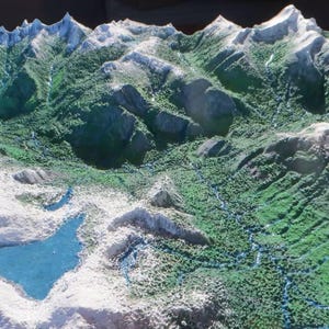 Custom 3D Mountain Model - Medium - Etsy