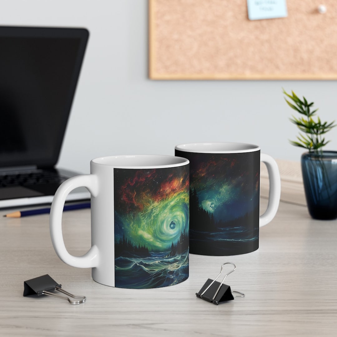 Northern Lights Mug Arctic Coffee Cup Aurora Borealis Appreciation Gift ...