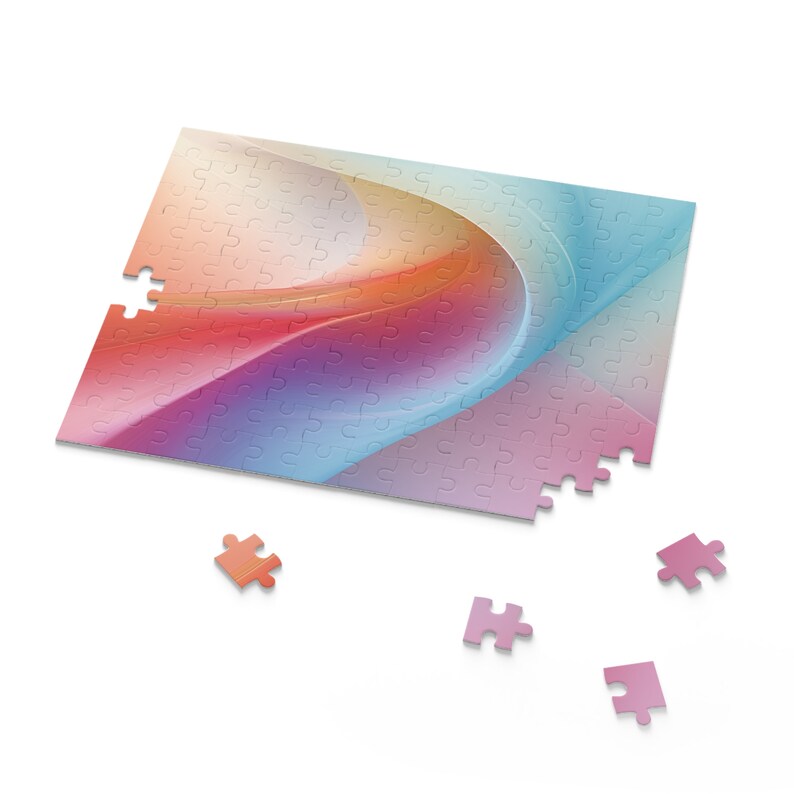 Gradient Puzzle 120/252/500 Family Game Pastel Colored Puzzle Gradient ...