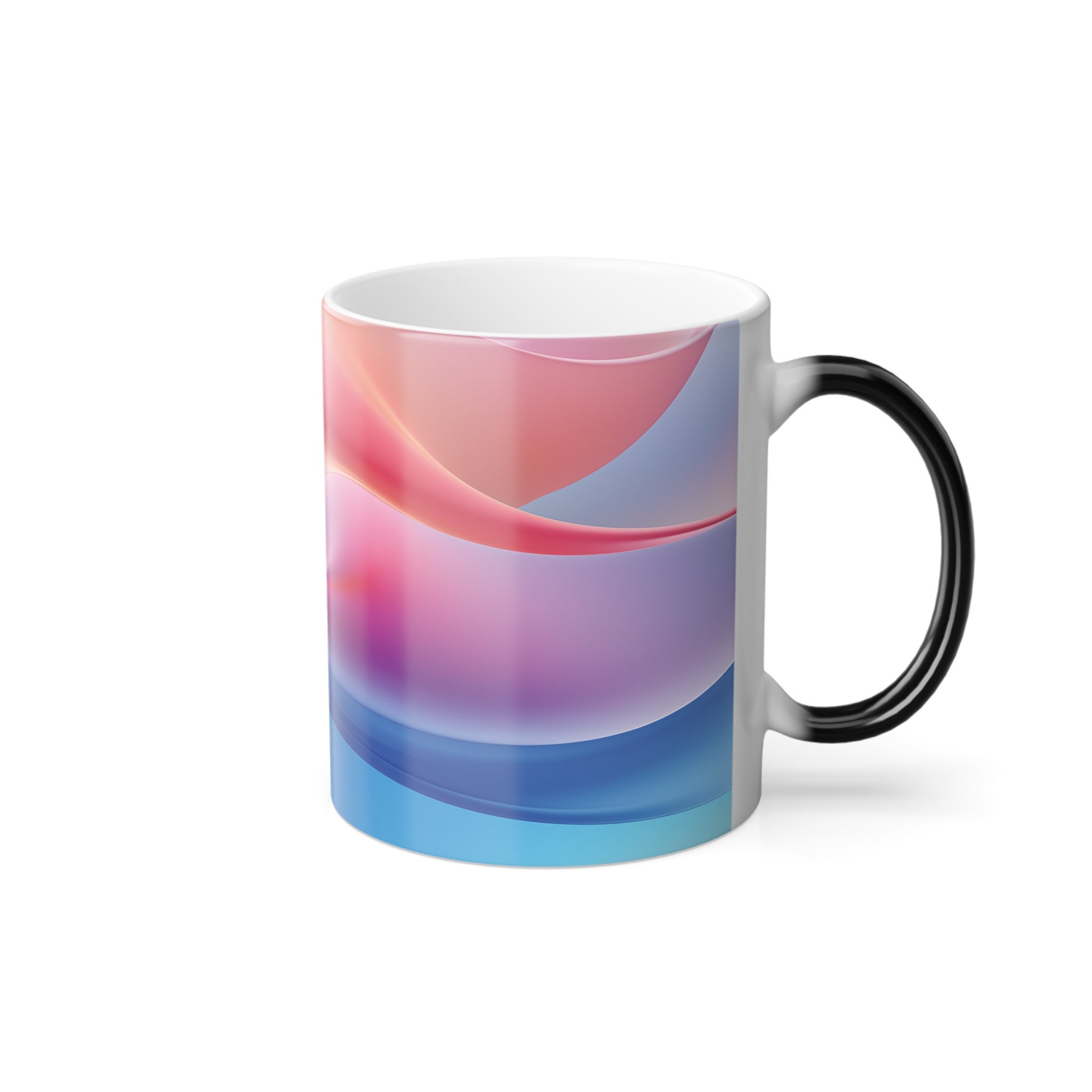Color Morphing Gradient Mug Housewarming Gift Cute Mug Pink Blue ...
