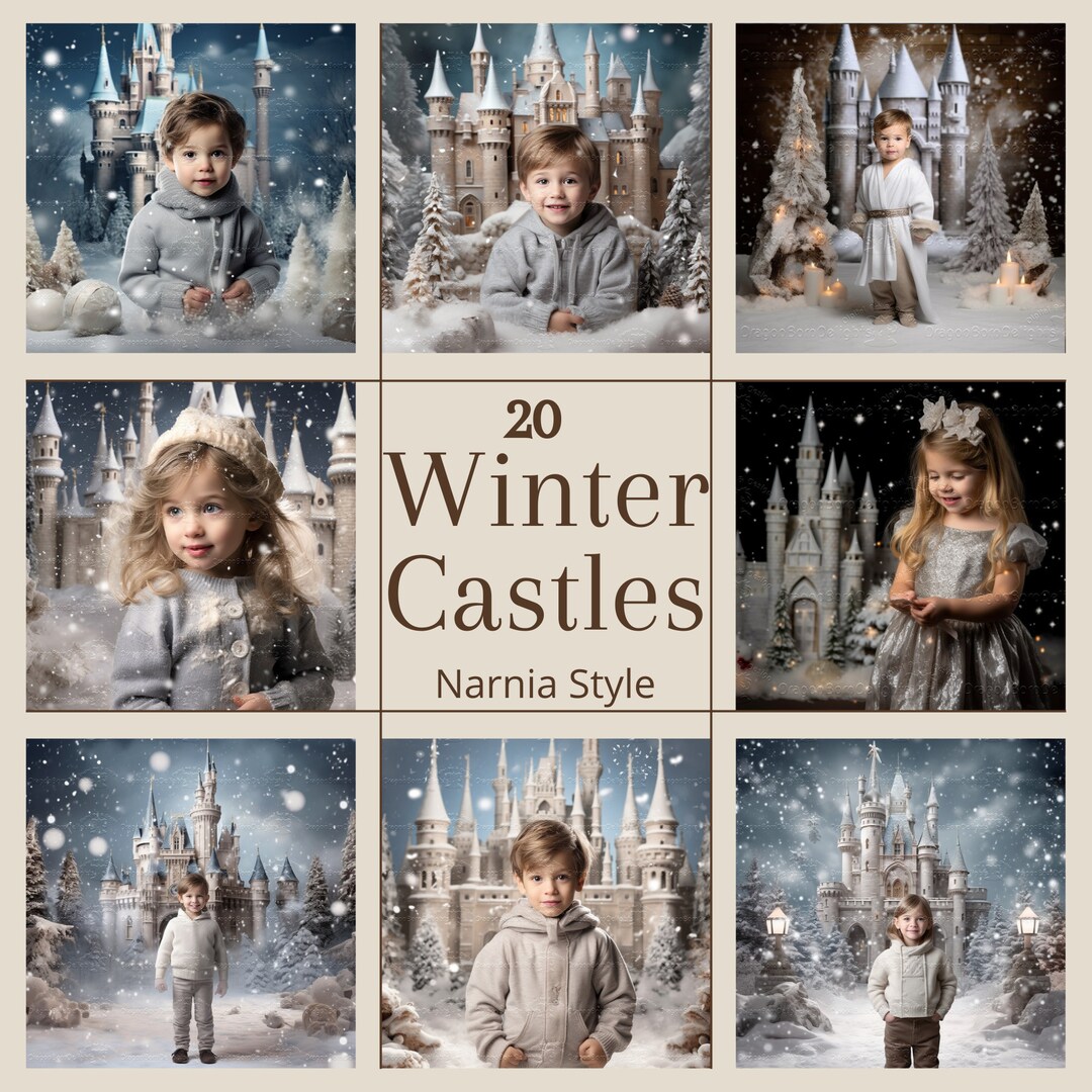 20 Narnia Winter Castle Backdrops Backgrouds Overlays Birthday Kids ...