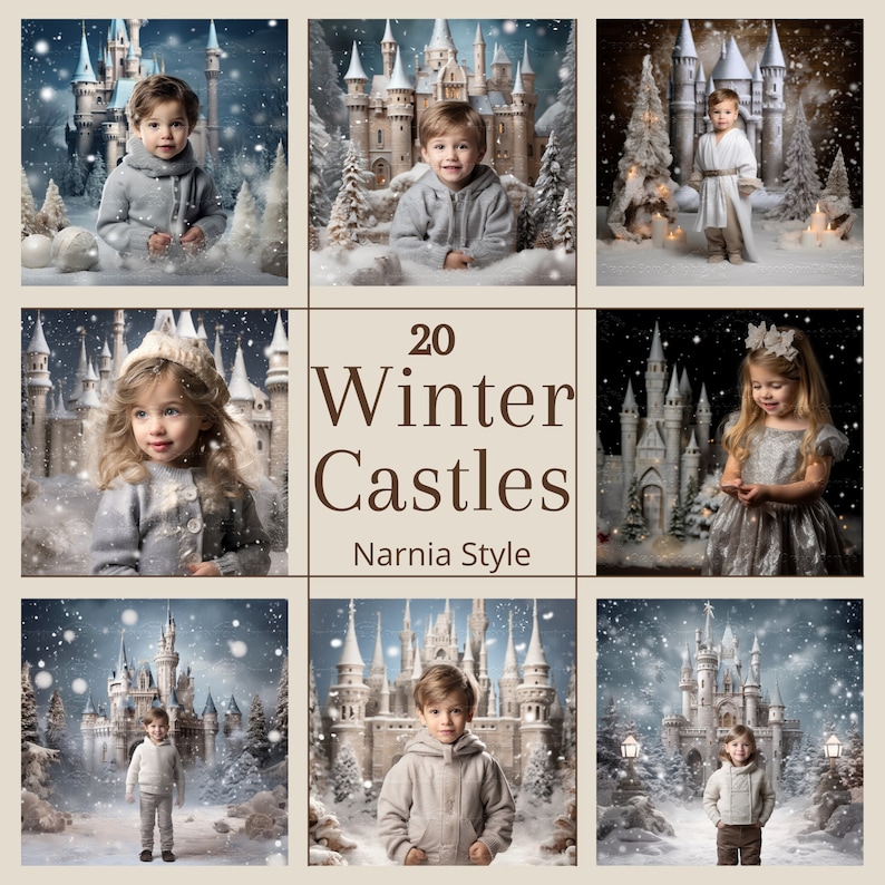 20 Narnia Winter Castle Backdrops Backgrouds Overlays Birthday Kids ...