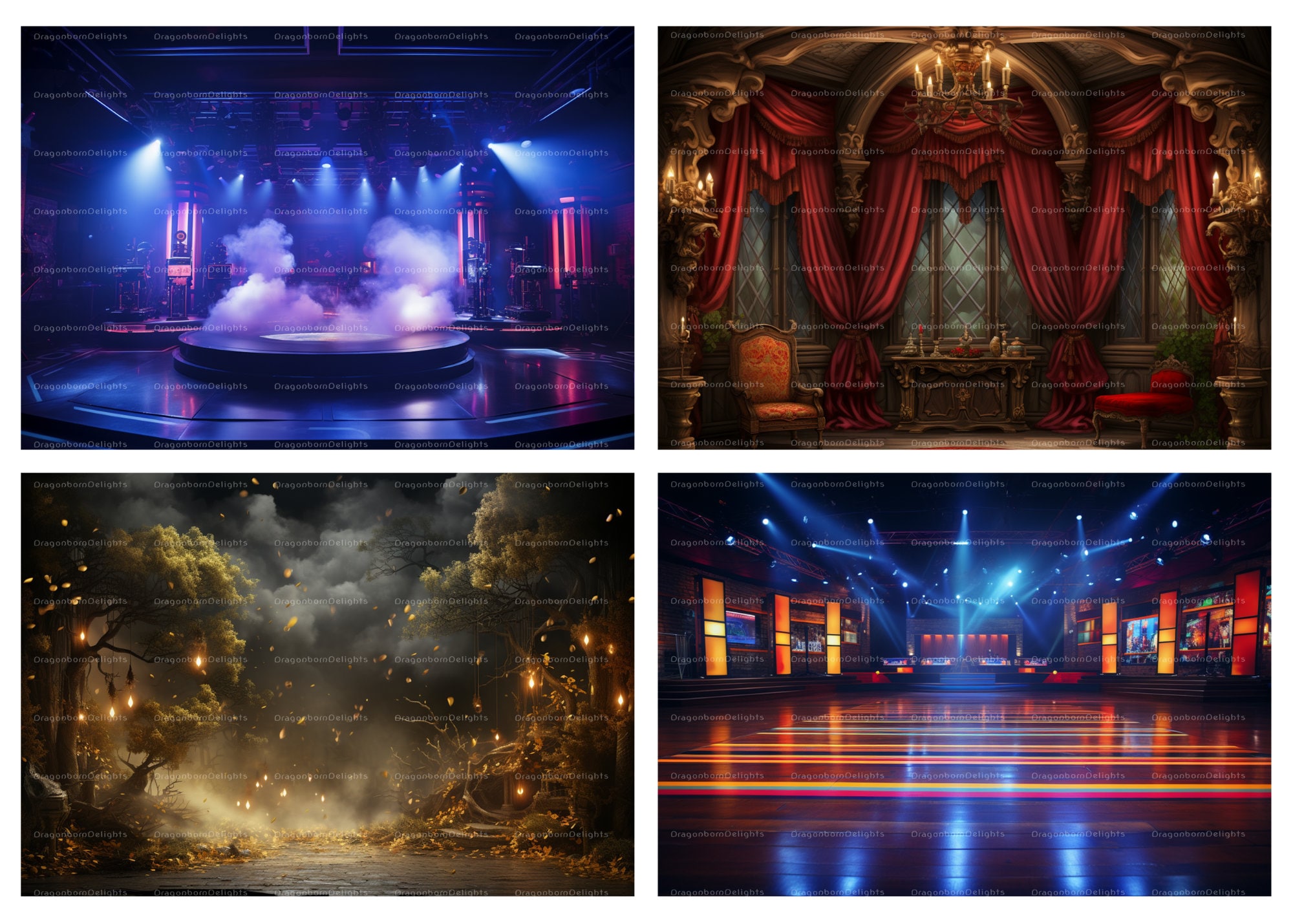 35 Digital Studio Scen Stage Backdrops! Vol 1 - Etsy