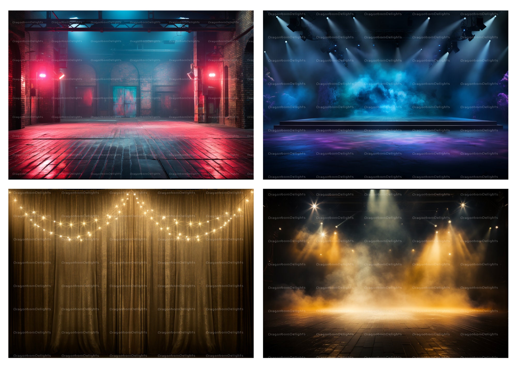 35 Digital Studio Scen Stage Backdrops! Vol 1 - Etsy
