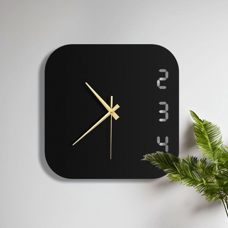 Modern Wall Clock - Etsy