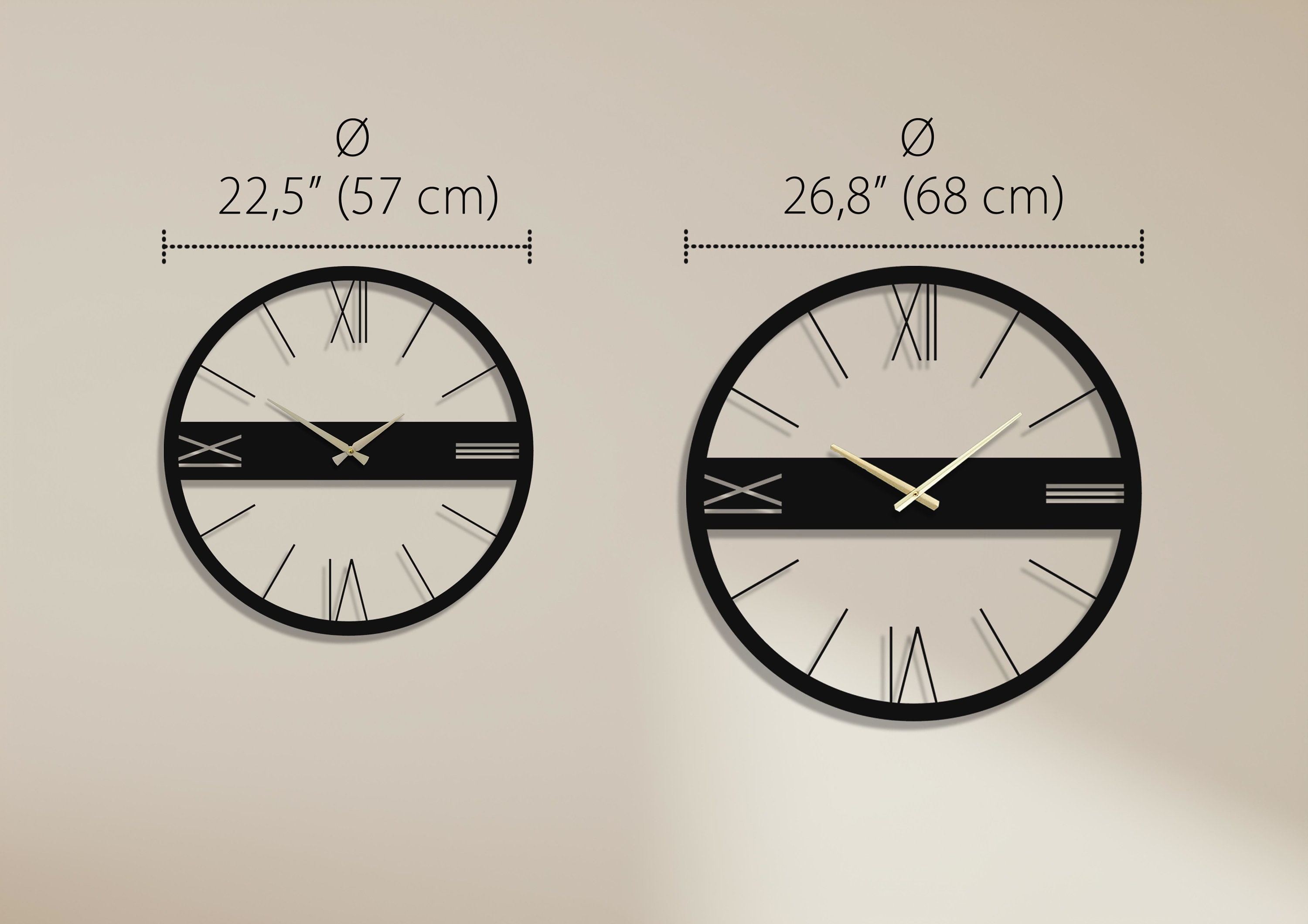 Large Unique Metal Wall Clocks, Design Wall Clock, Large Wall Clock ...