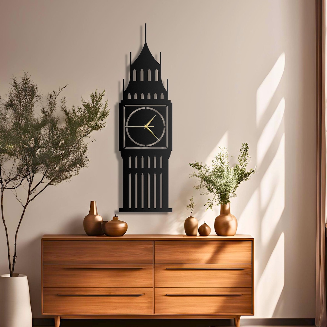 Metal Big Ben Wall Clock, Vintage London Design, Unique Wall Clock ...