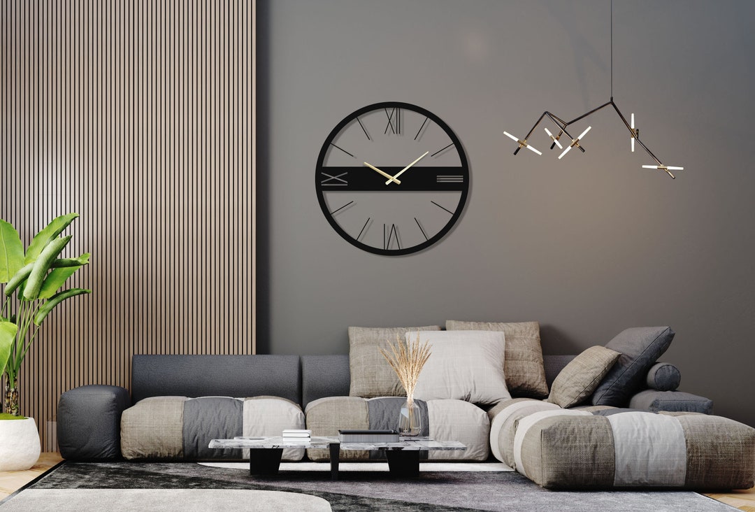 Large Unique Metal Wall Clocks, Design Wall Clock, Large Wall Clock ...