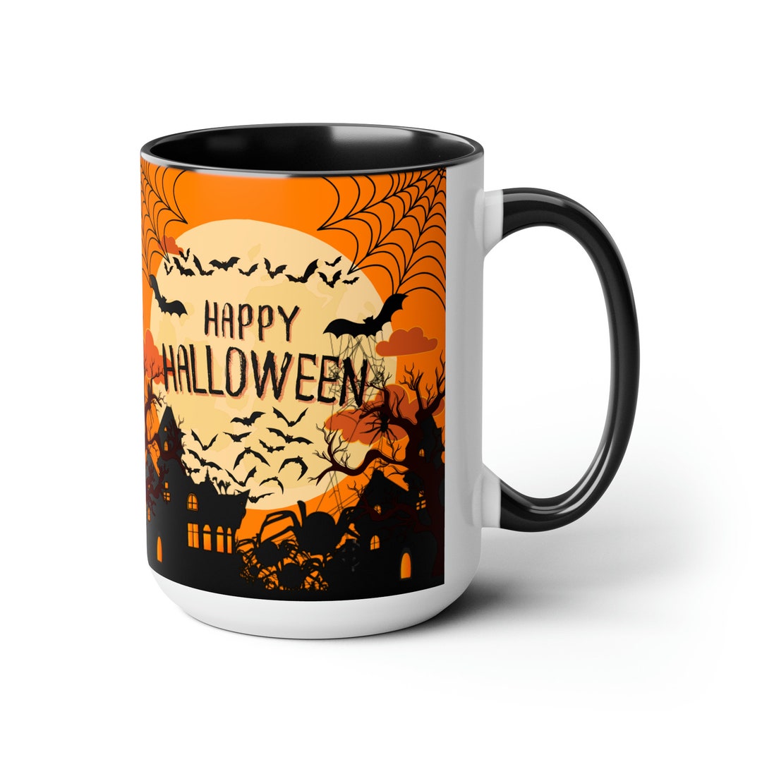 Halloween Mugs, Two-tone Coffee Mugs of Halloweeng, Coffee Mugs for ...