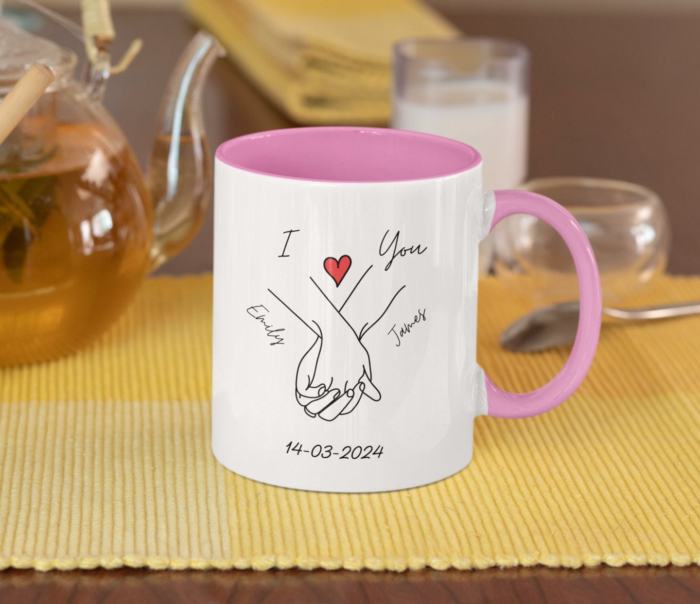 Couples Mugs, Custom Engagement Gift, Personalized Wedding Mug, Mr and ...