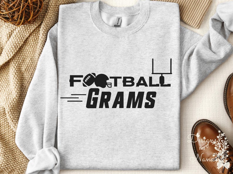 Grams SVG PNG, Football Grandma Clipart for Your Handmade Sport Fan ...