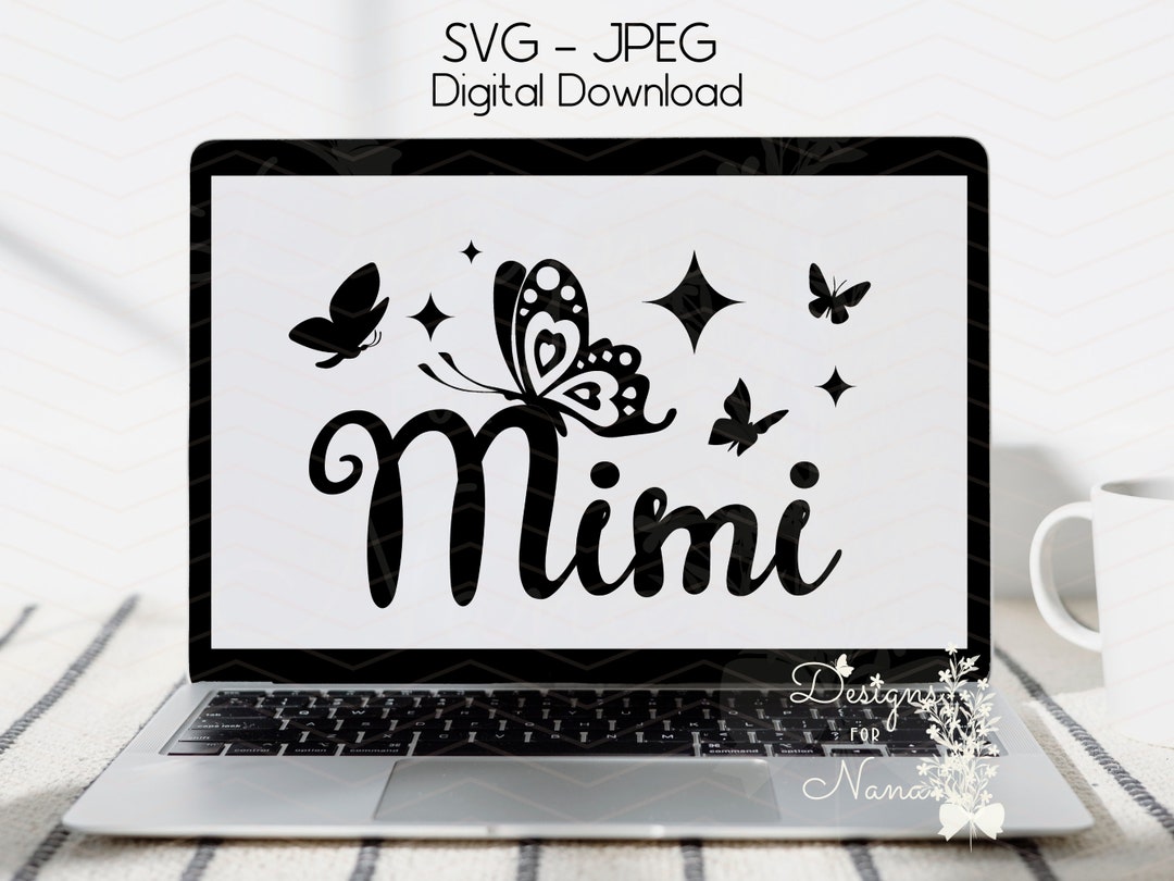 Mimi SVG PNG Digital Download Commercial Use Cut Files for Cricut and ...