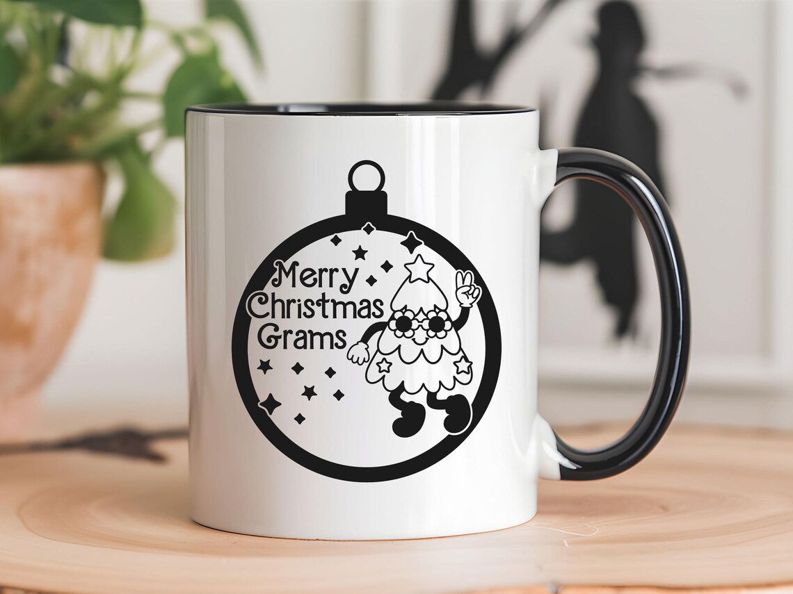 Grams SVG PNG Digital Download Commercial Use Clipart, Retro Ornament ...