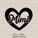 Mimi SVG PNG Digital Download Commercial Use Cut Files for Cricut and ...