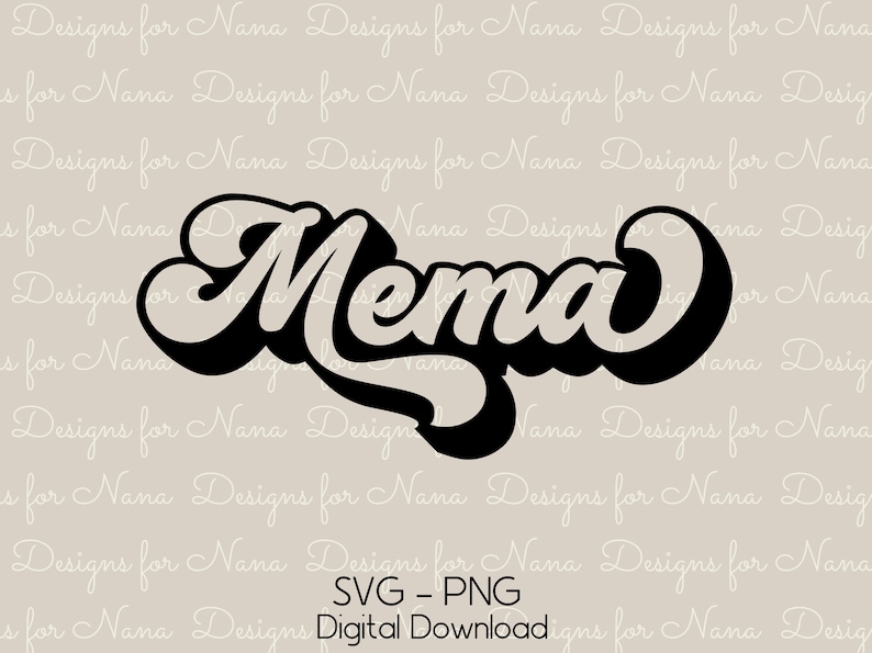 Mema SVG PNG Instant Digital Download Commercial Use Cutting Machine ...
